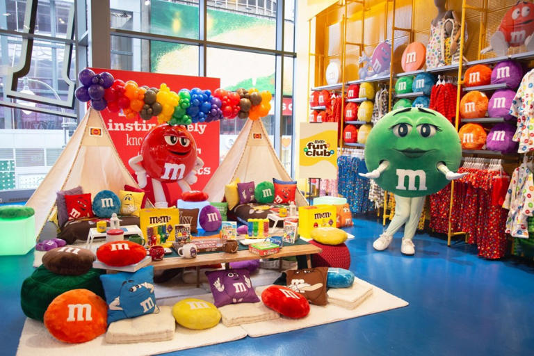 M&M’s will let you have a sleepover at the Times Square store in NYC