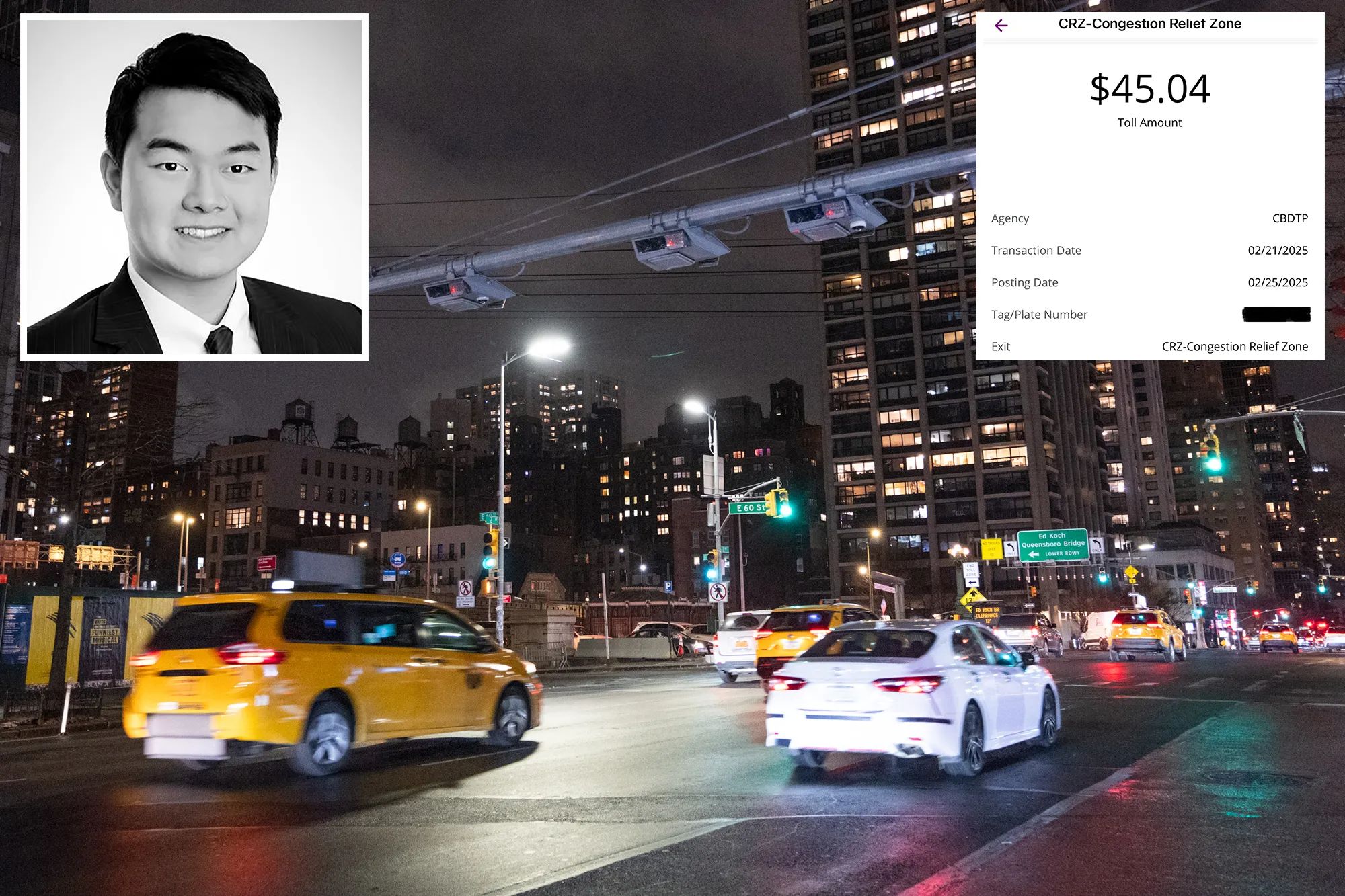 Driver hit with $45 charge for NYC congestion pricing – even though ...