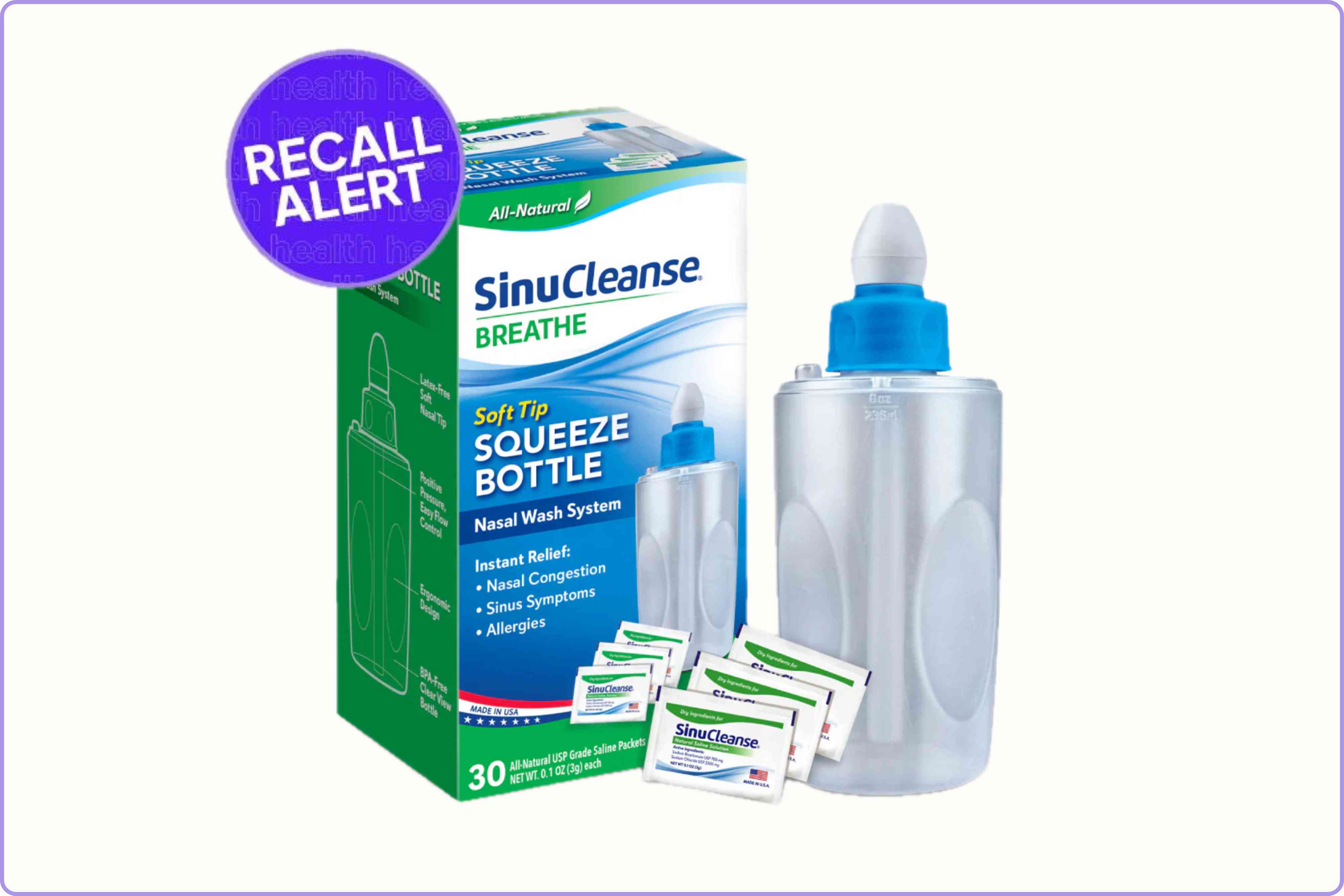 Nasal Wash Recalled Nationwide Over Staph Infection Risk