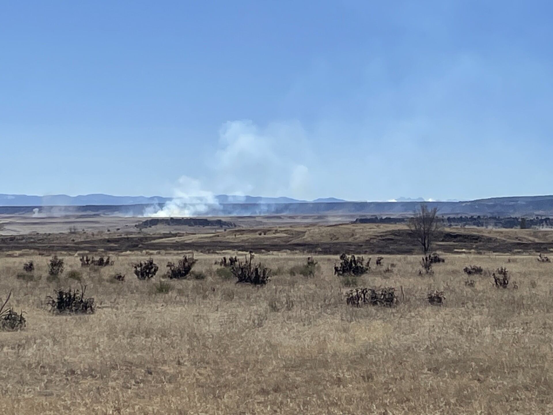 Crews battle fire in Fort Carson training area