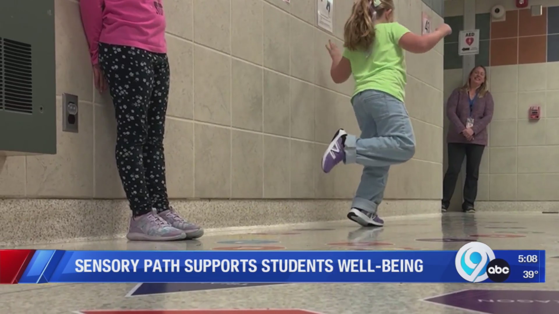Sensory path supports students' well-being