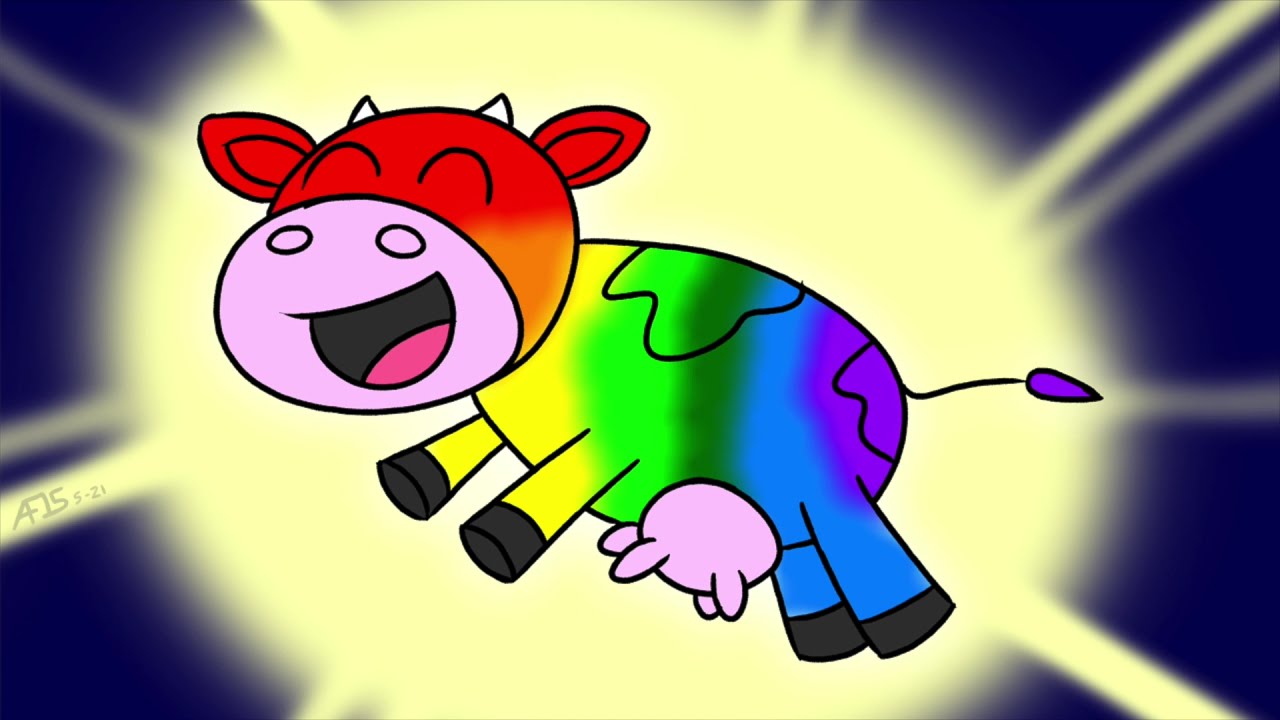 Flying Rainbow Cow Will Make Your Heart Smile