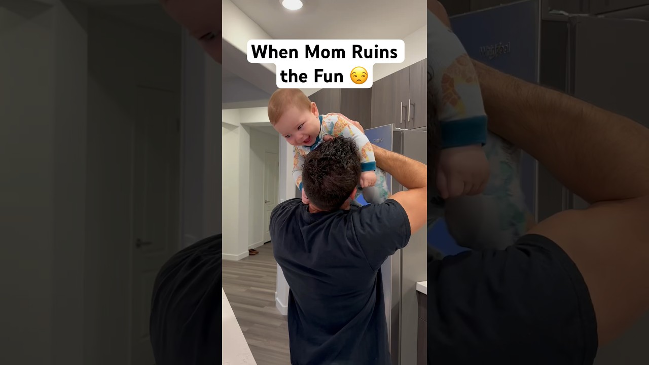 Mom Ruined the Fun—Baby Wants Dad Back Right Now