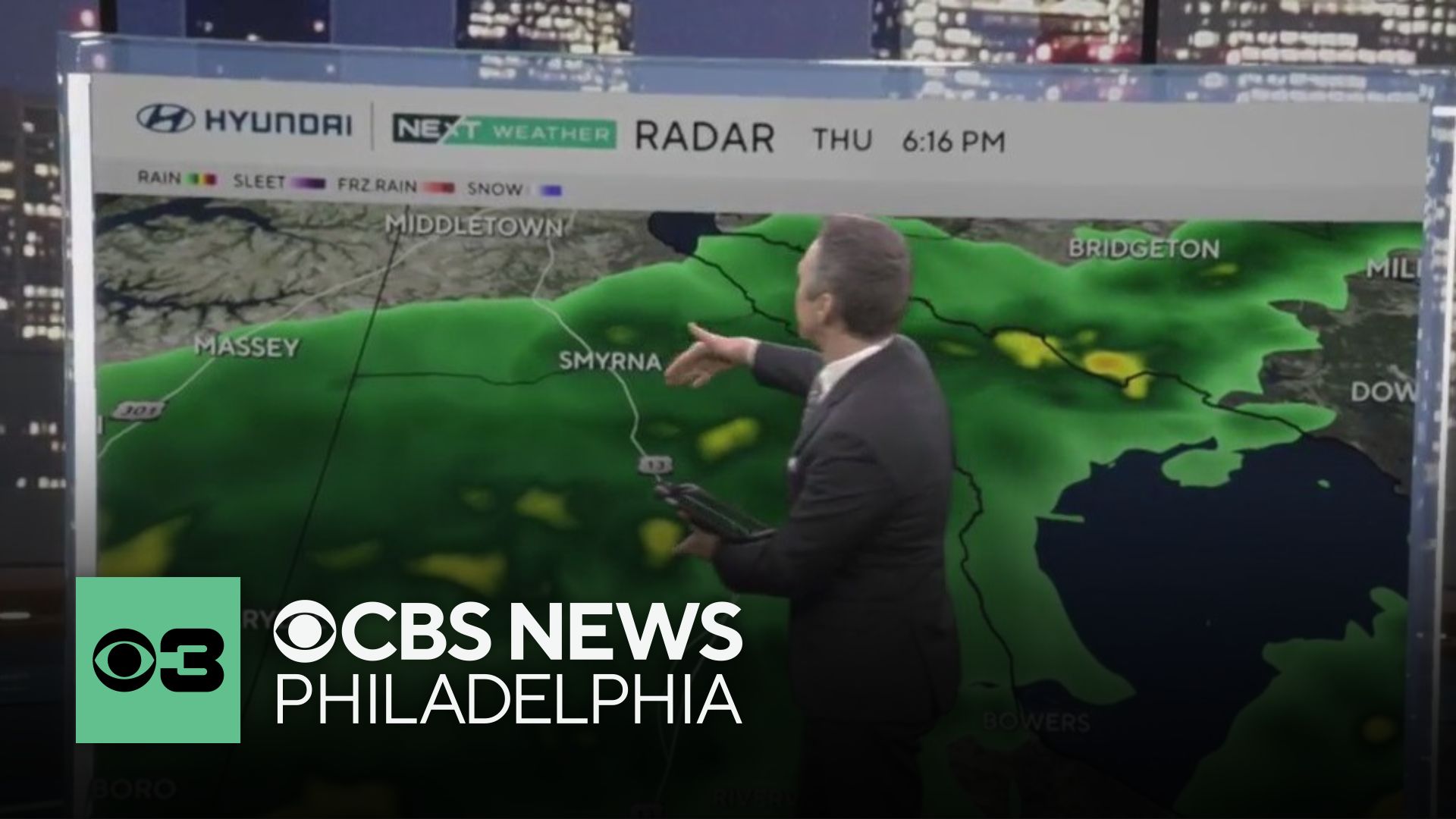 Rain clears Thursday night in Philadelphia region