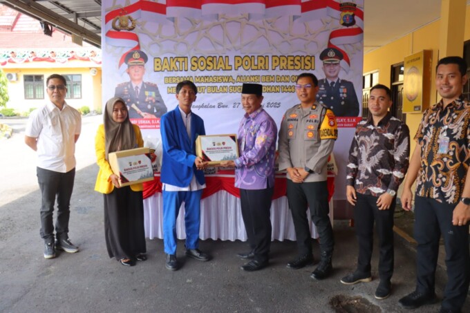 Polres Kobar Sambut Bulan Suci Ramadan dengan Bakti Sosial