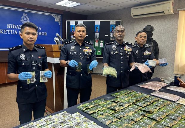 Johor police seize RM2.6mil drugs in raids across JB