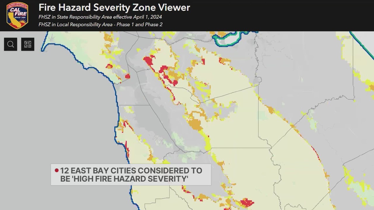 12 Contra Costa County cities have high fire hazard severity area