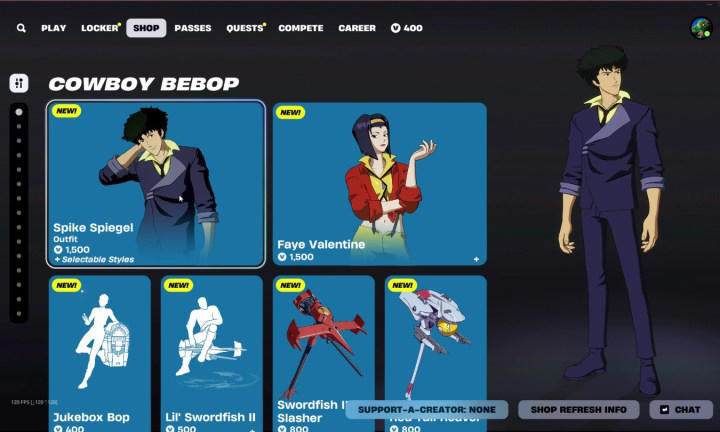 How to get Cowboy Bebop skins in Fortnite