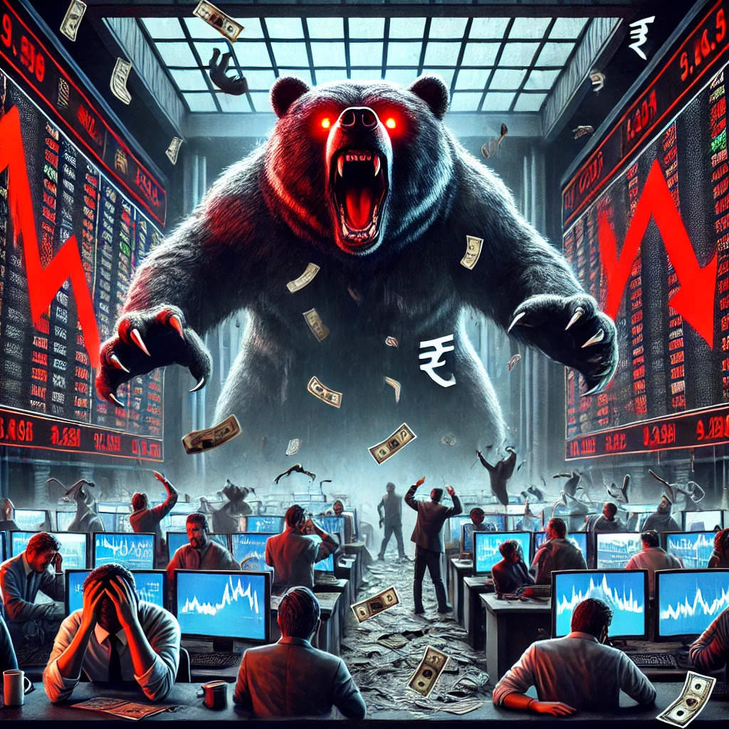 Stock Market Crash: Sensex crashes 1,200 points, Nifty below 22,200; 5 ...