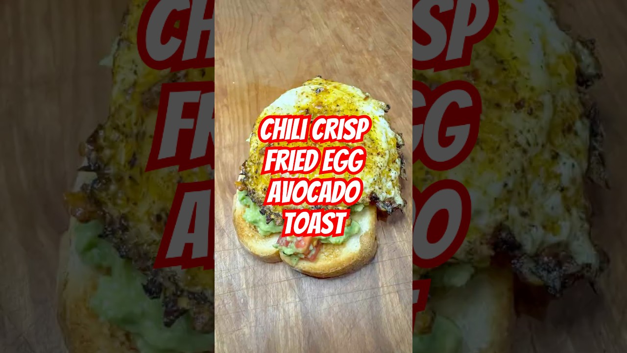 Make chili crisp fried egg avocado toast for breakfast indulgence