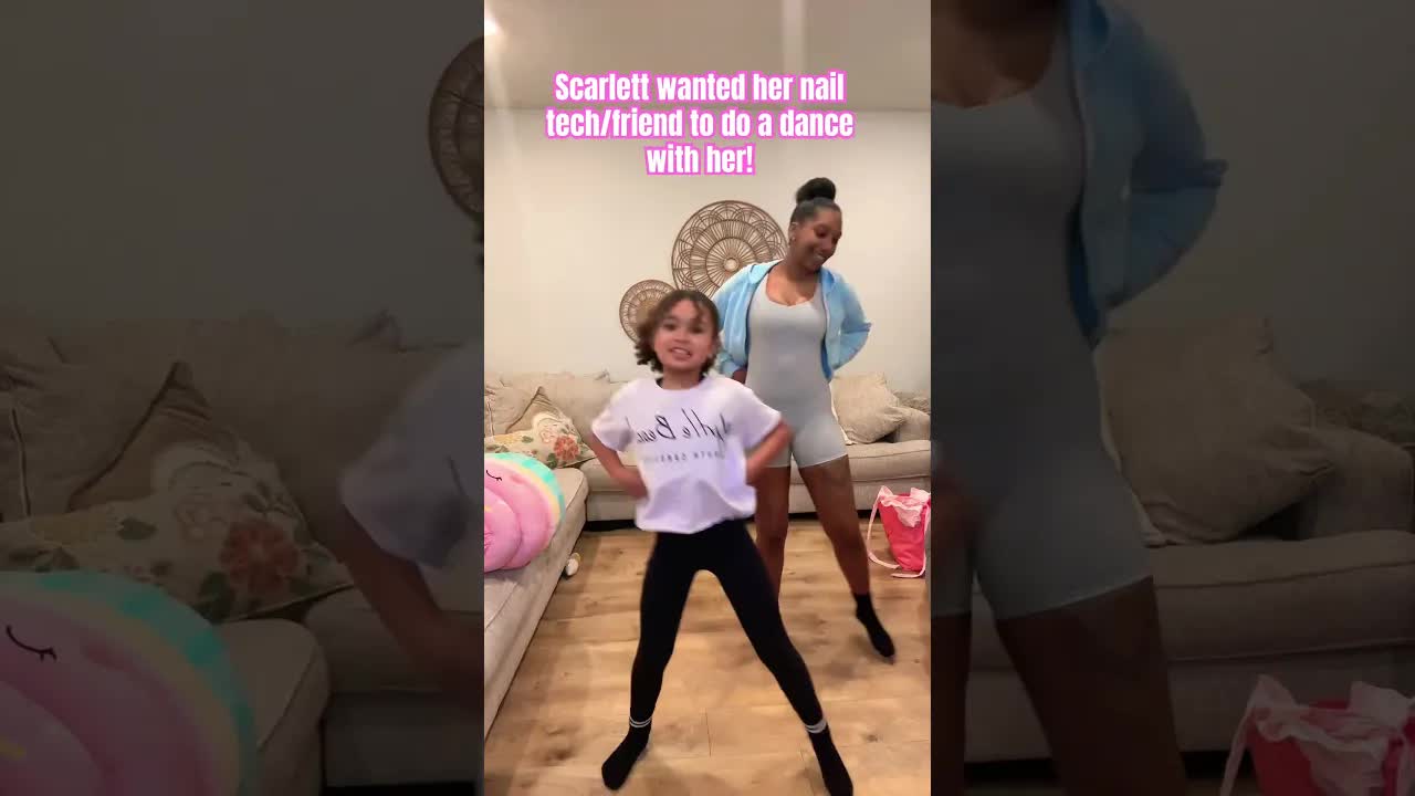 Girl and her Nail Tech Dance