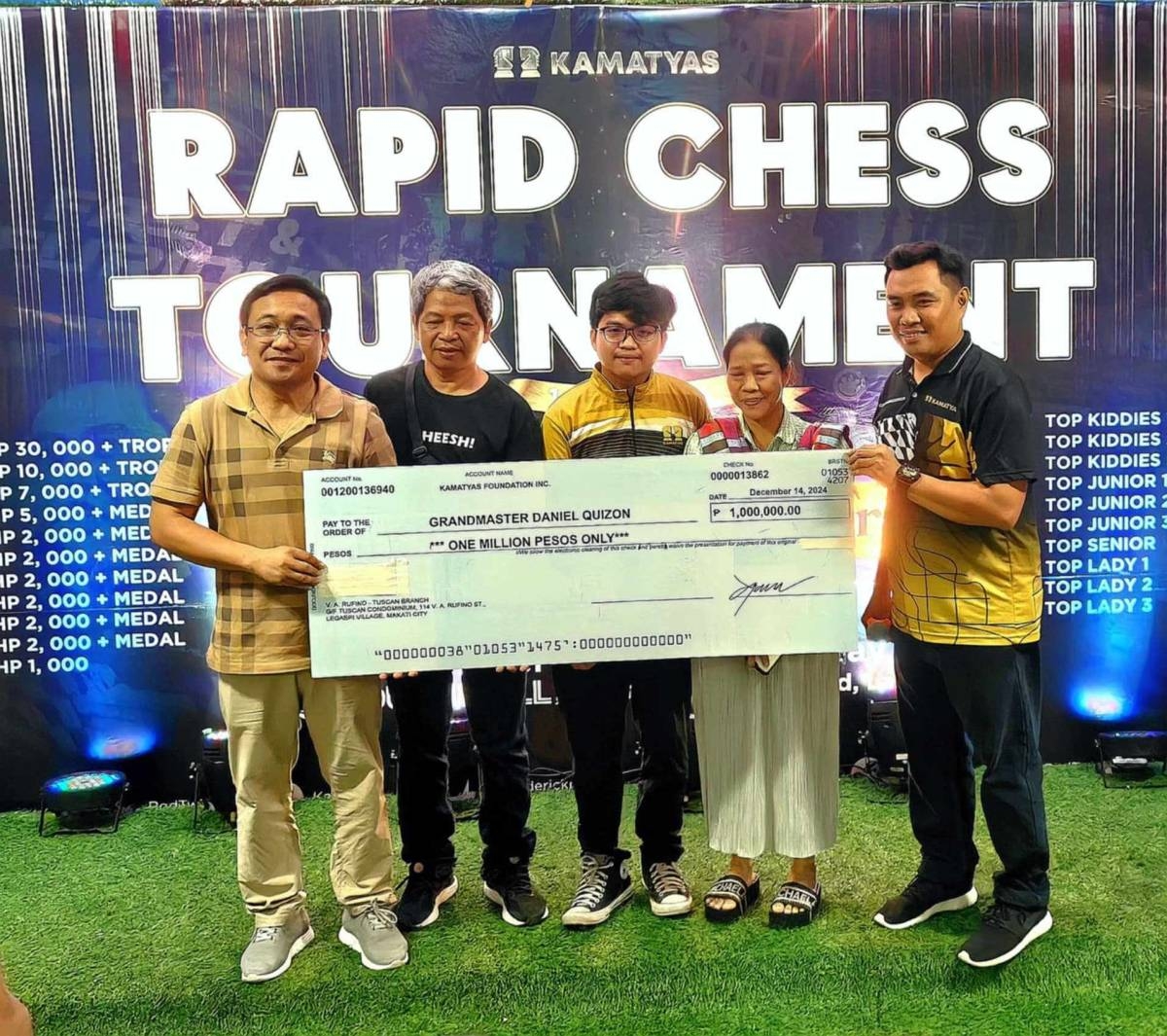 GM Quizon favored to retain Kamatyas title