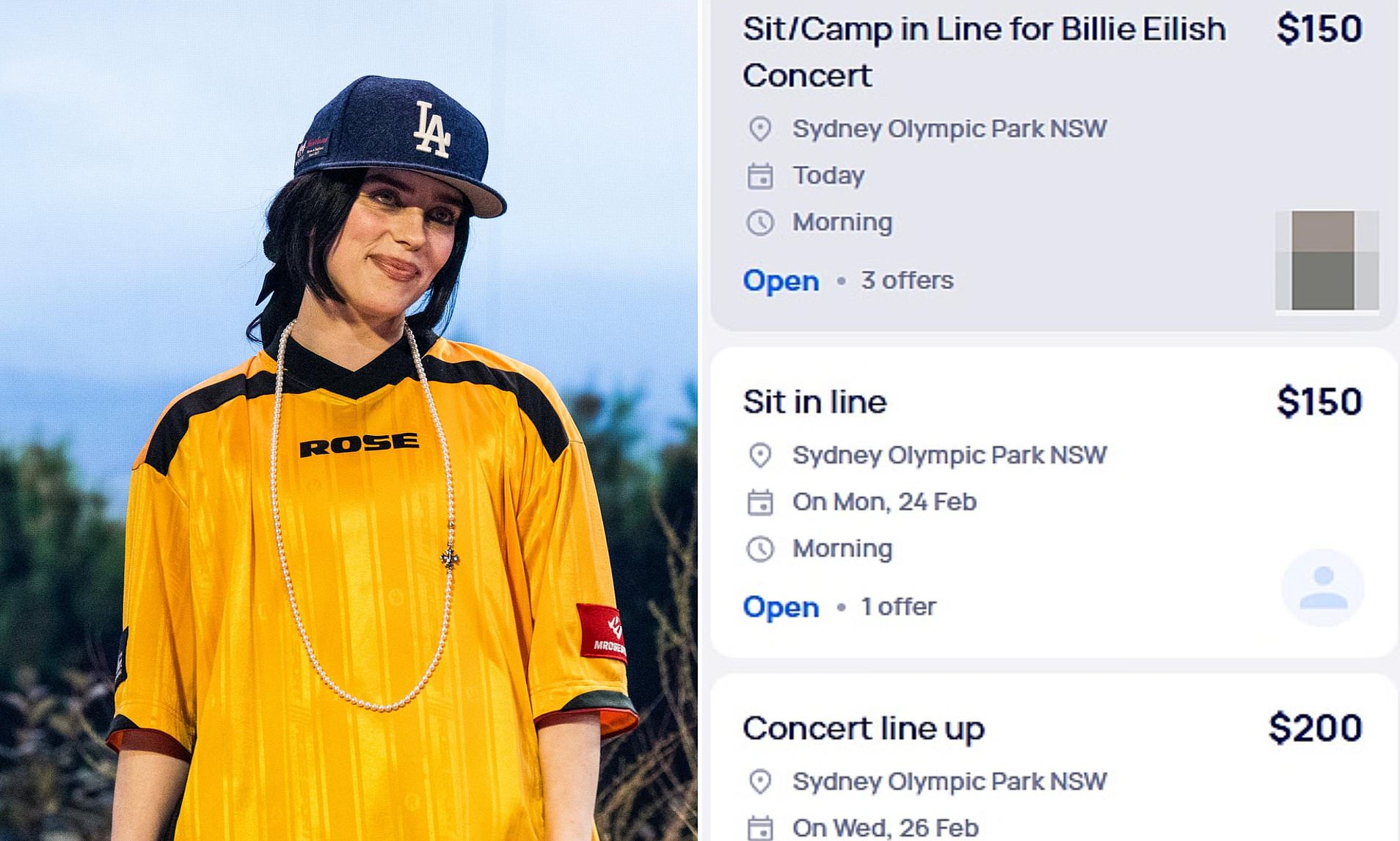 Billie Eilish fans' drastic measures to secure spot at concerts