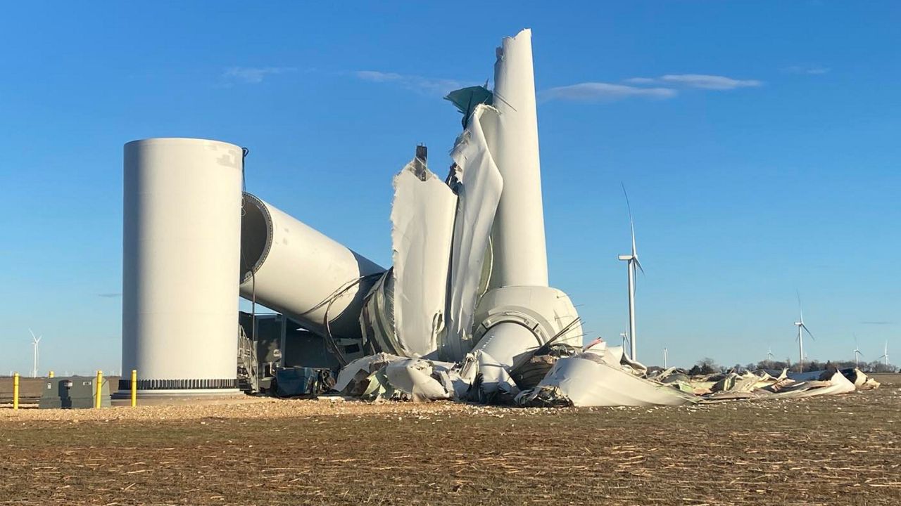 Huge wind turbine mysteriously collapses