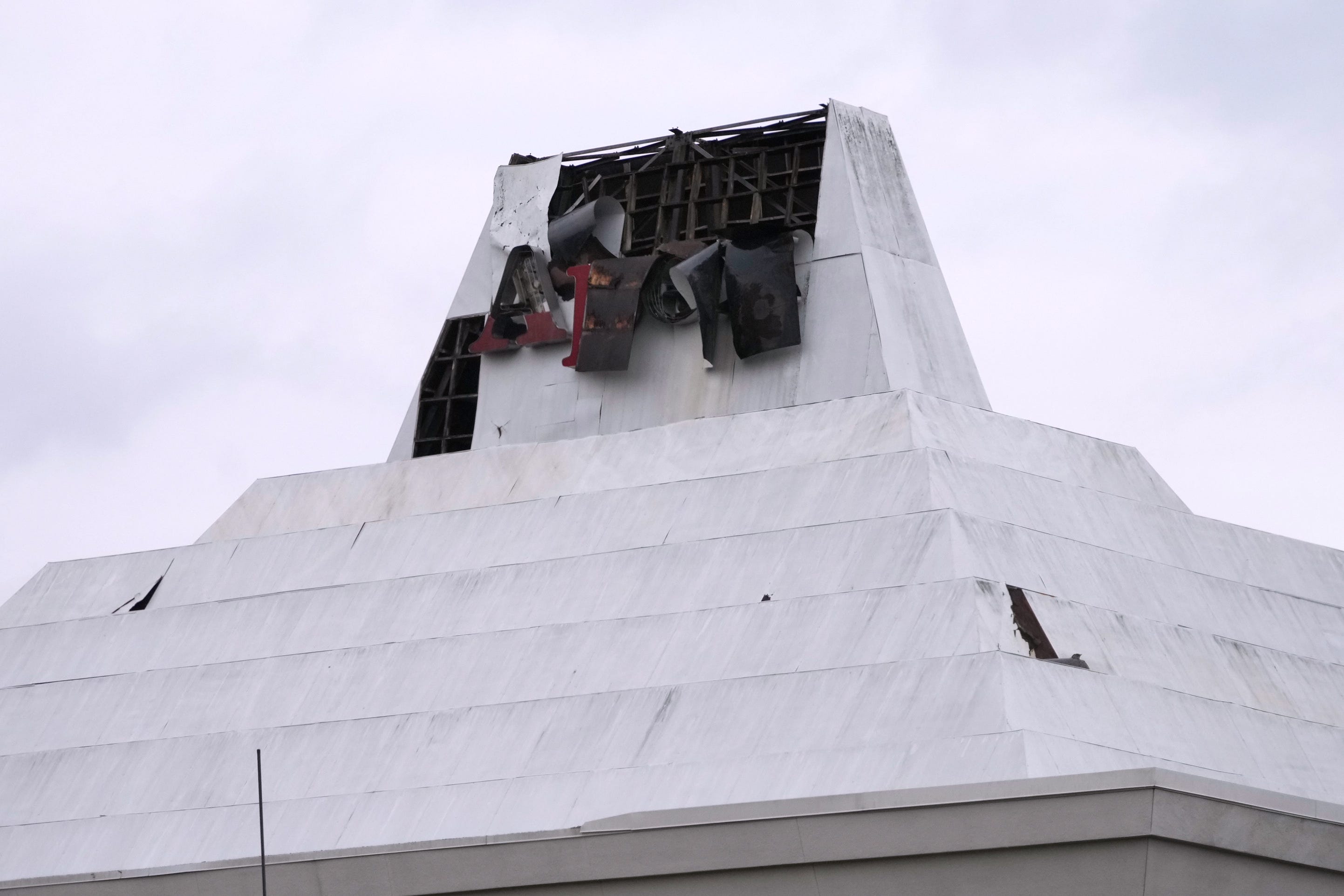 Wind rips a hole in Apex's pyramid roof. Here's why Pawtucket hopes a ...
