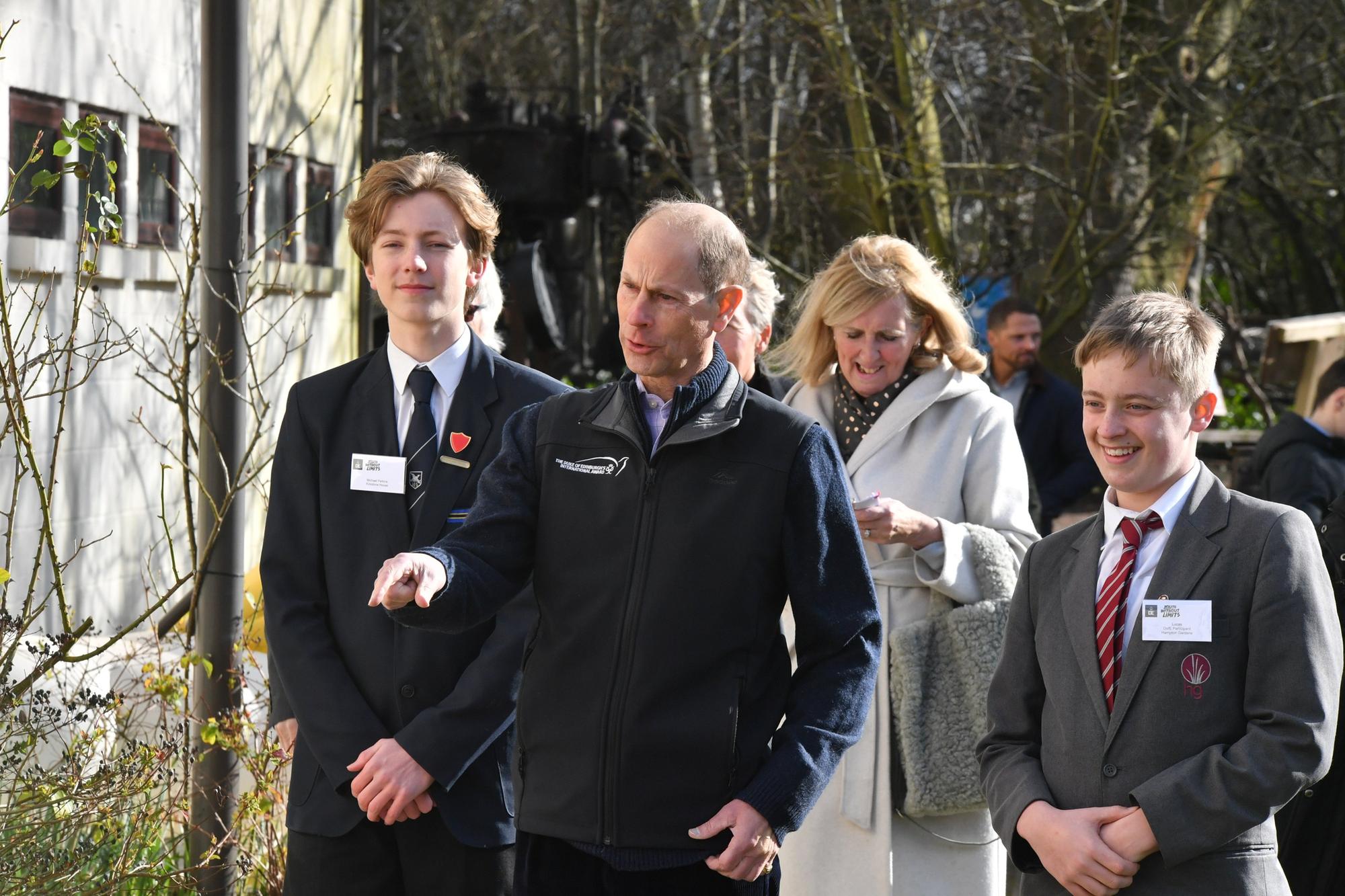 The Duke Of Edinburgh visits Peterborough to meet D of E students and ...