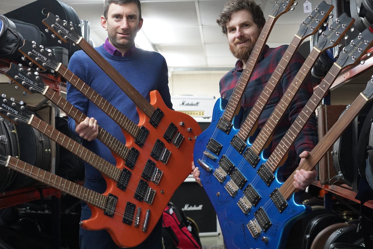 Two ‘very rare’ five-neck guitars to be sold at auction