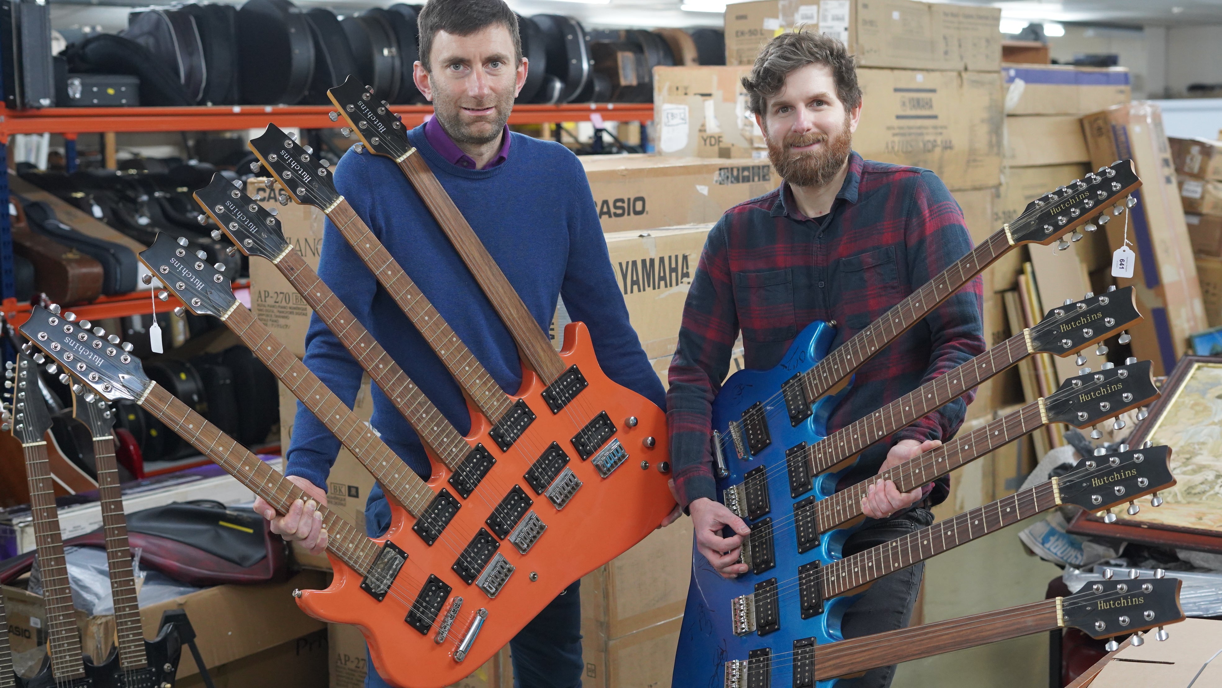Two ‘very rare’ five-neck guitars to be sold at auction