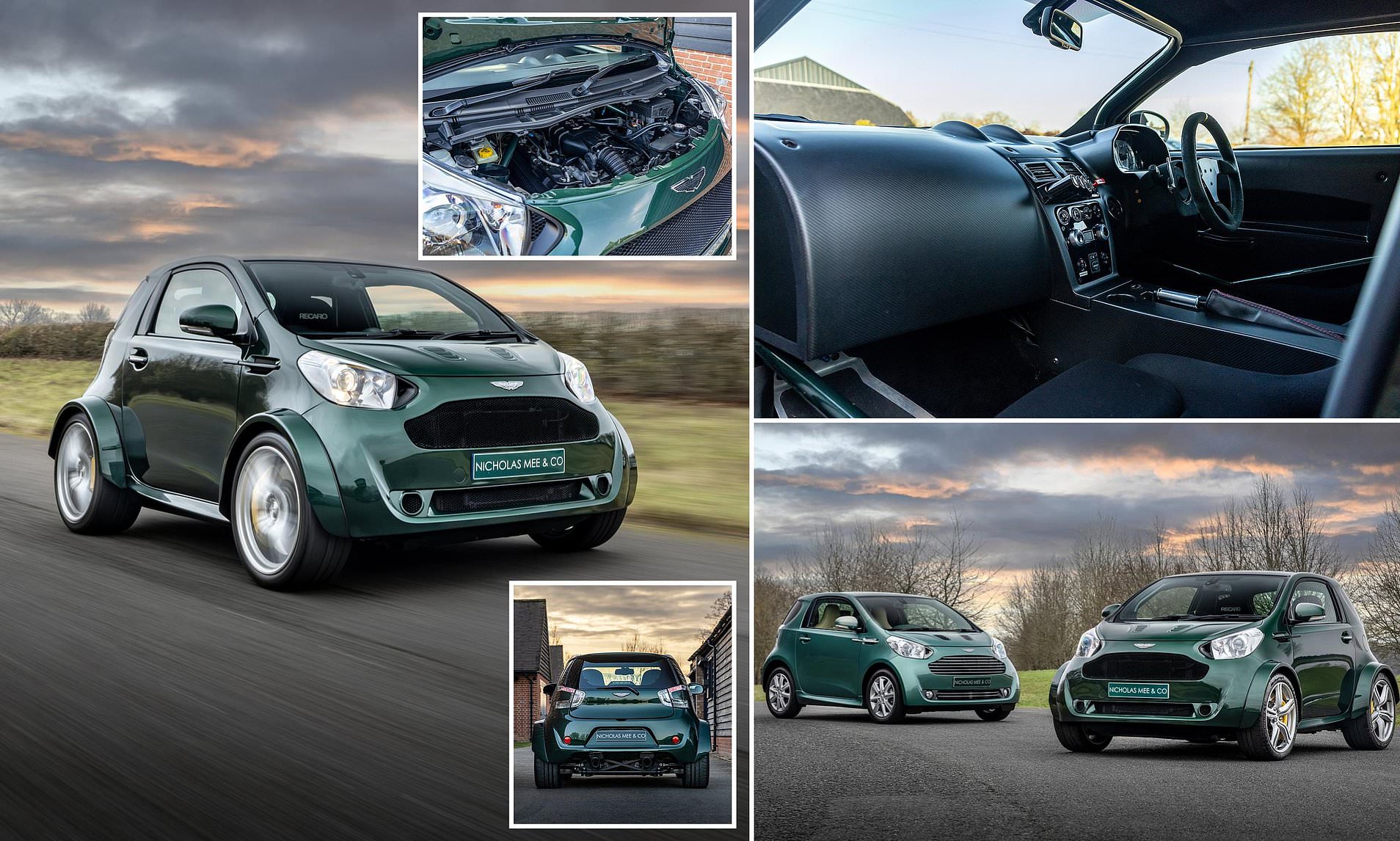 One-of-a-kind V8 engine Aston Martin Cygnet goes up for sale for £500k