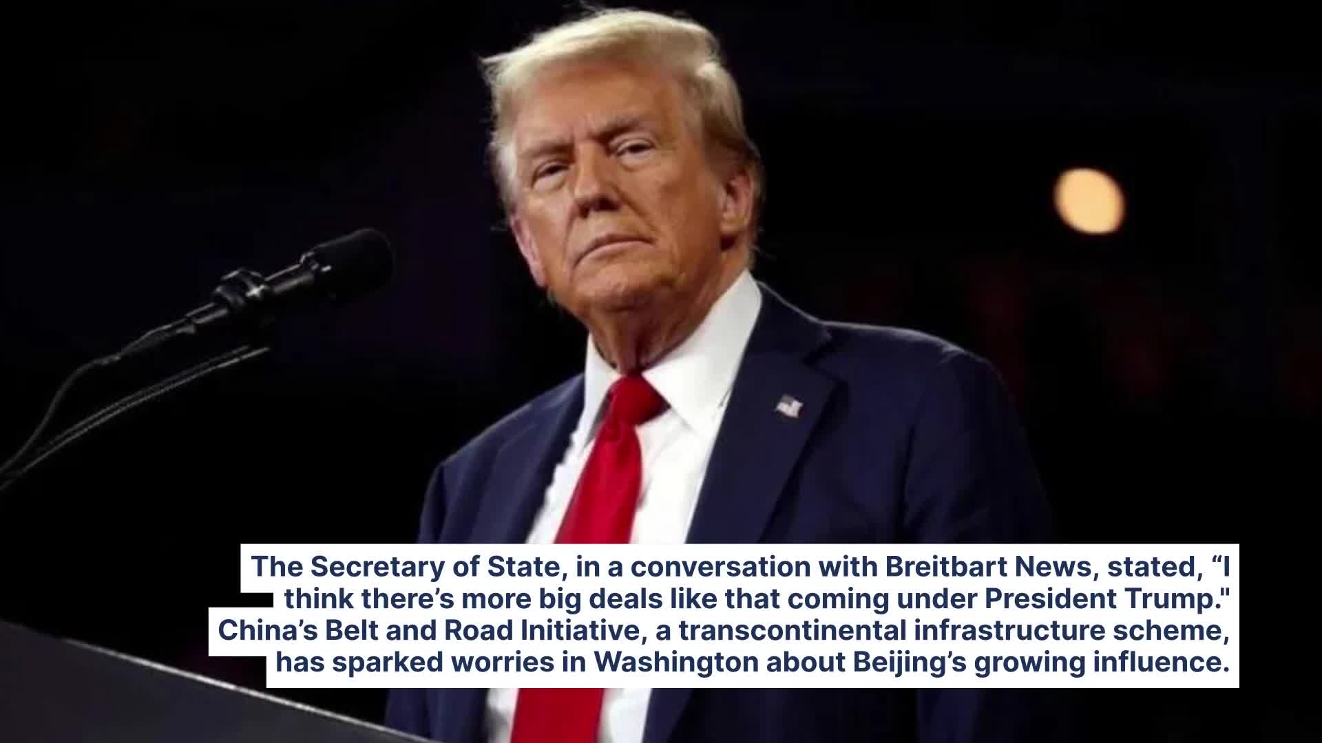 Trump Plans 'Big Deals' To Offset China's Belt And Road Initiative: US ...