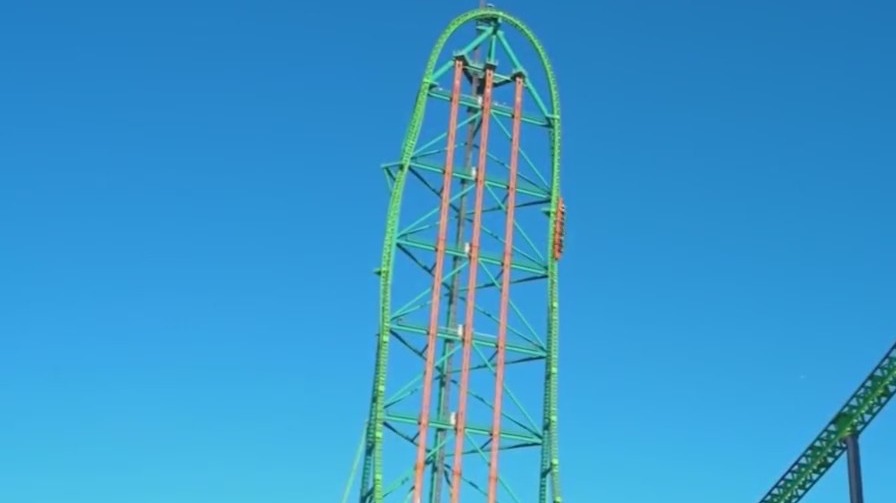 Legendary Kingda Ka rollercoaster comes down at Six Flags