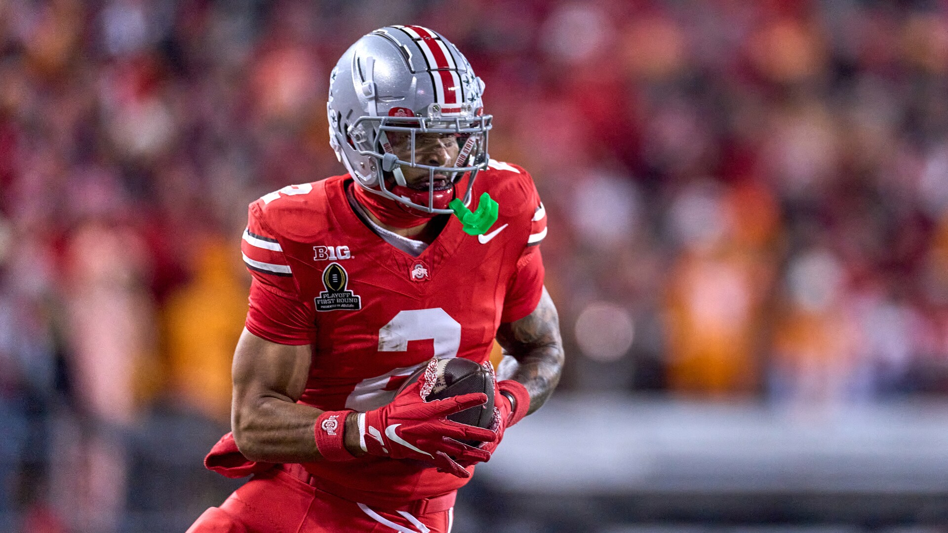 Emeka Egbuka will wait to run the 40 at Ohio State's pro day