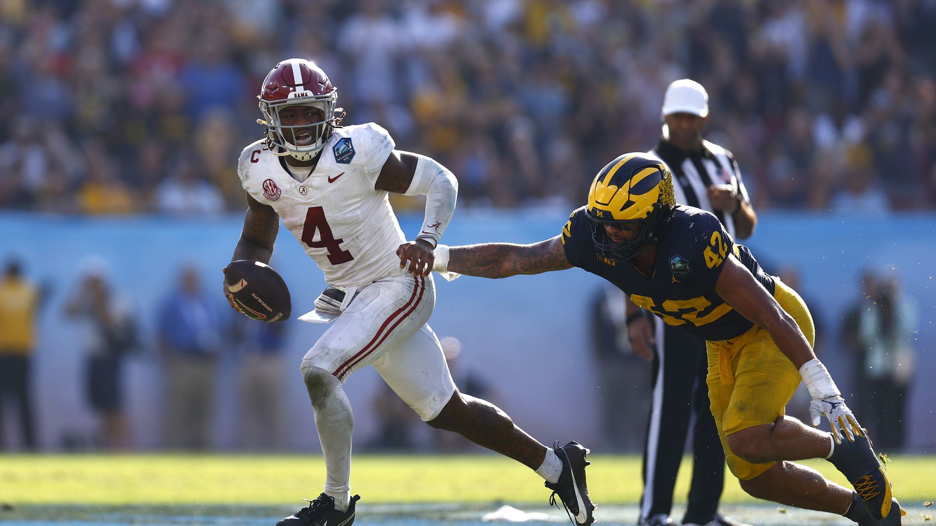 NFL draft: QB Jalen Milroe loves idea of joining Browns, ‘not trying to ...