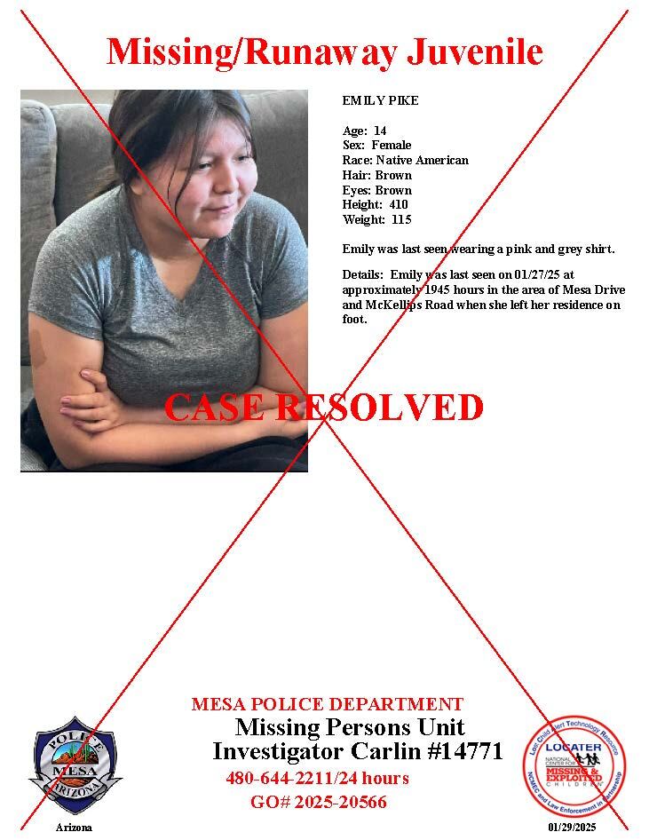 Body found off US 60 northeast of Globe identified as missing Mesa girl