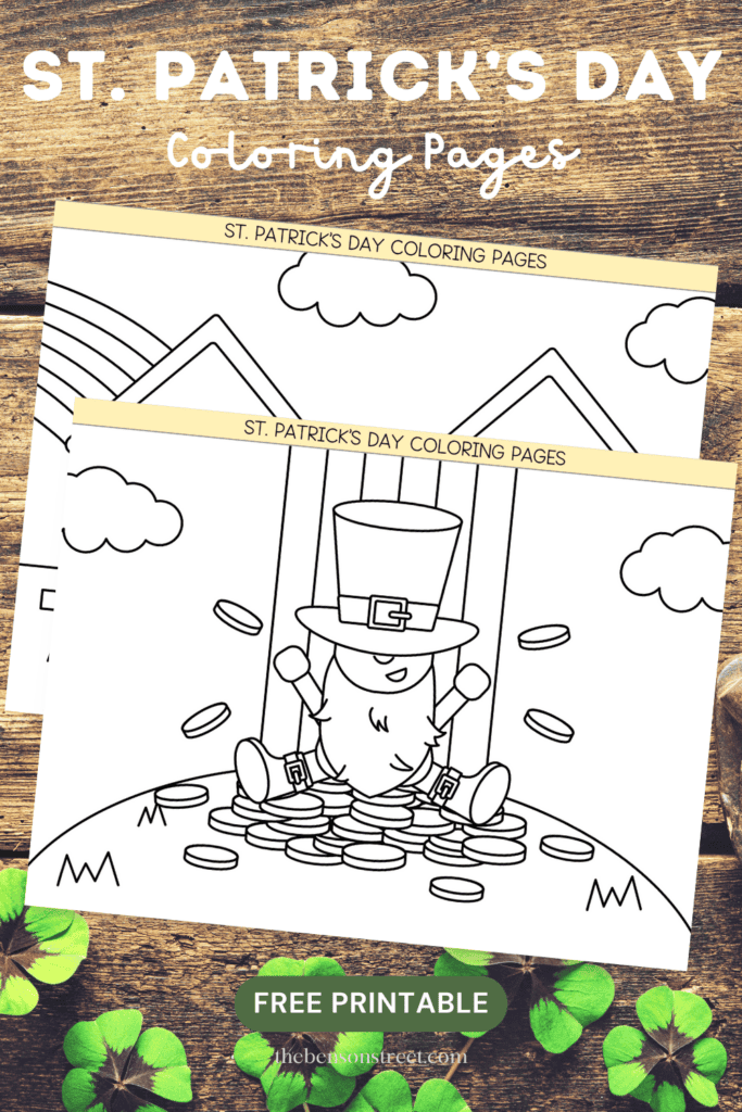 Free Printable St. Patrick’s Day Coloring Pages: 9 Sheets