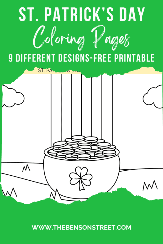 Free Printable St. Patrick’s Day Coloring Pages: 9 Sheets