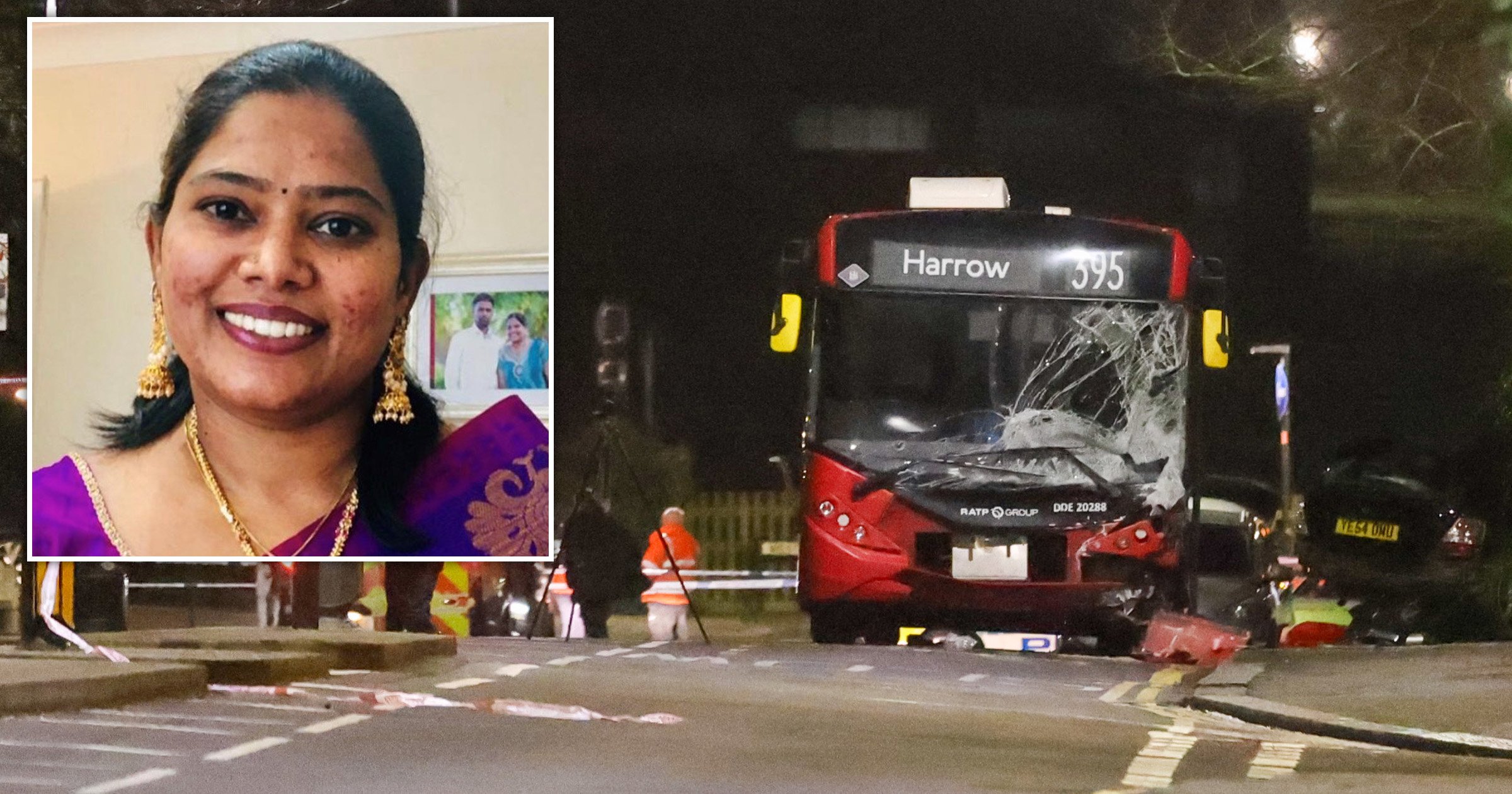 First picture of woman, 46, killed in Harrow bus stop crash