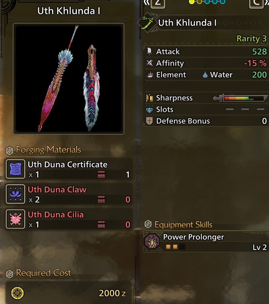 Monster Hunter Wilds Long Sword Build (High Rank)