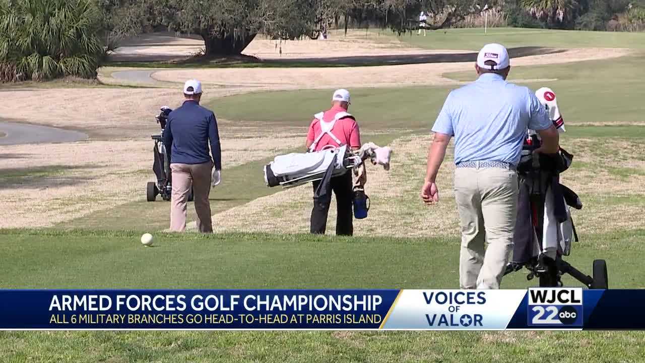 All 6 Military Branches Compete in Fierce Golf Tournament at Parris Island