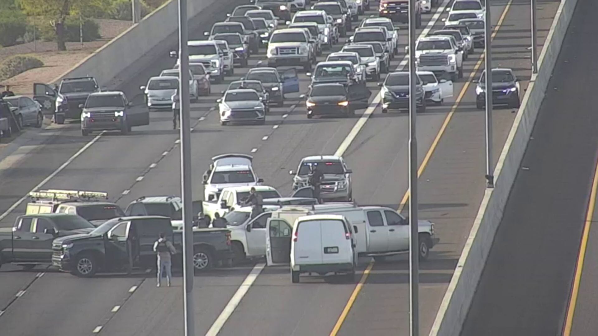 WATCH: Police use grappler to catch suspect on Phoenix freeway