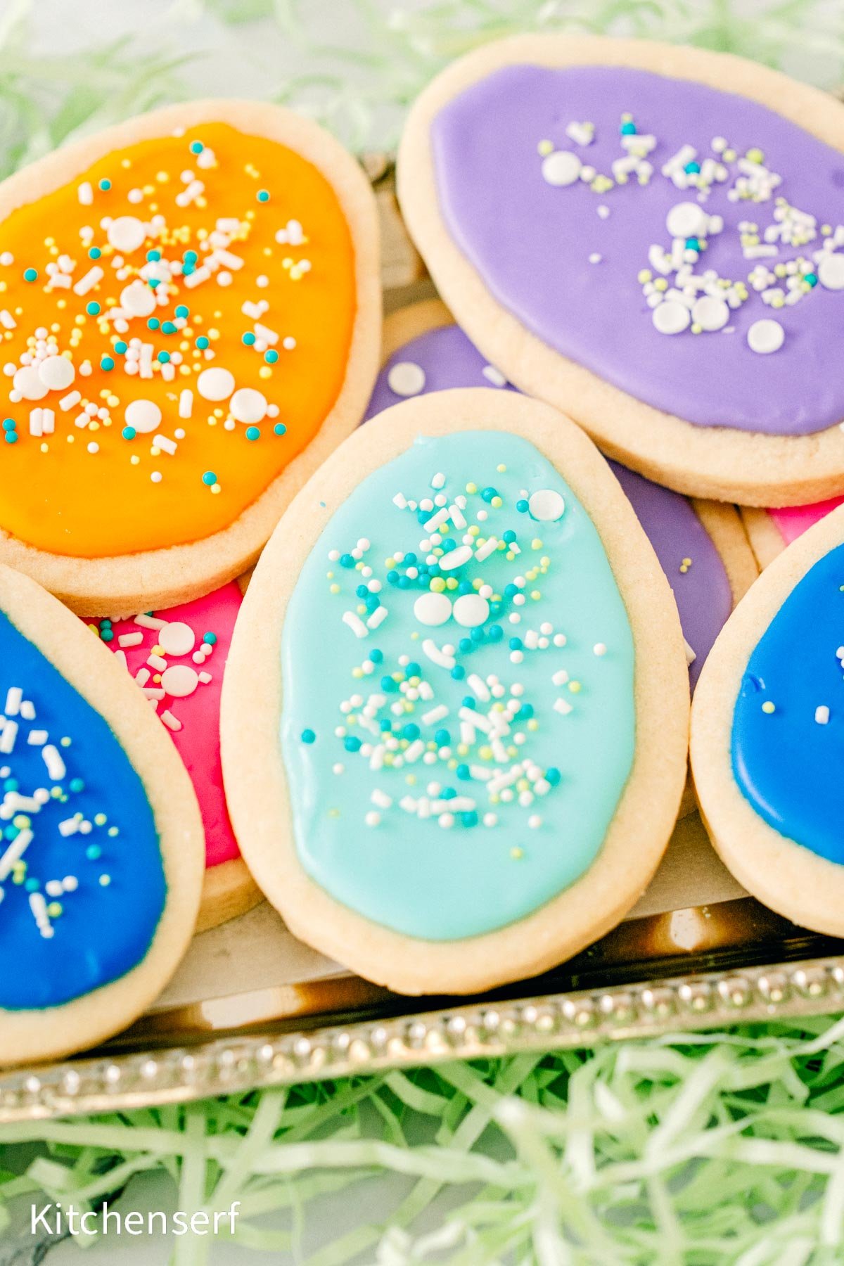 Wow with Vibrant Royal Icing Easter Egg Cookies