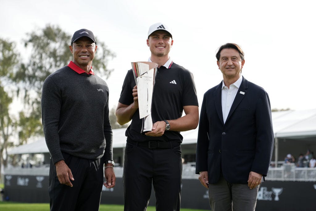 PGA Tour: Ludvig Åberg wins Genesis Invitational with birdie streak to ...