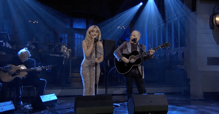 Sabrina Carpenter and Paul Simon Perform "Homeward Bound" to Open ‘SNL ...