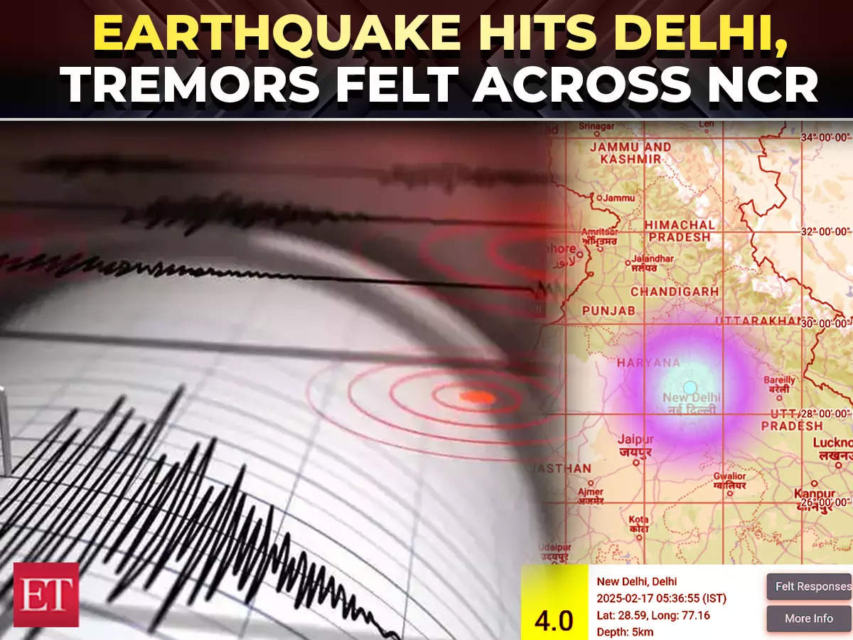 Earthquake In Delhi: 4.0 magnitude earthquake hits Delhi-NCR, strong ...
