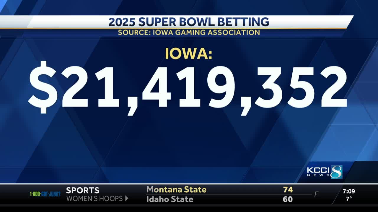 Iowans bet more than $21 million on 2025 Super Bowl, Iowa Gaming ...
