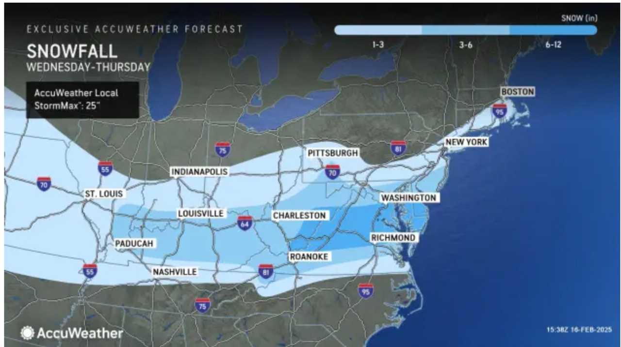 First Snowfall Predictions Released For New Storm Headed To Northeast
