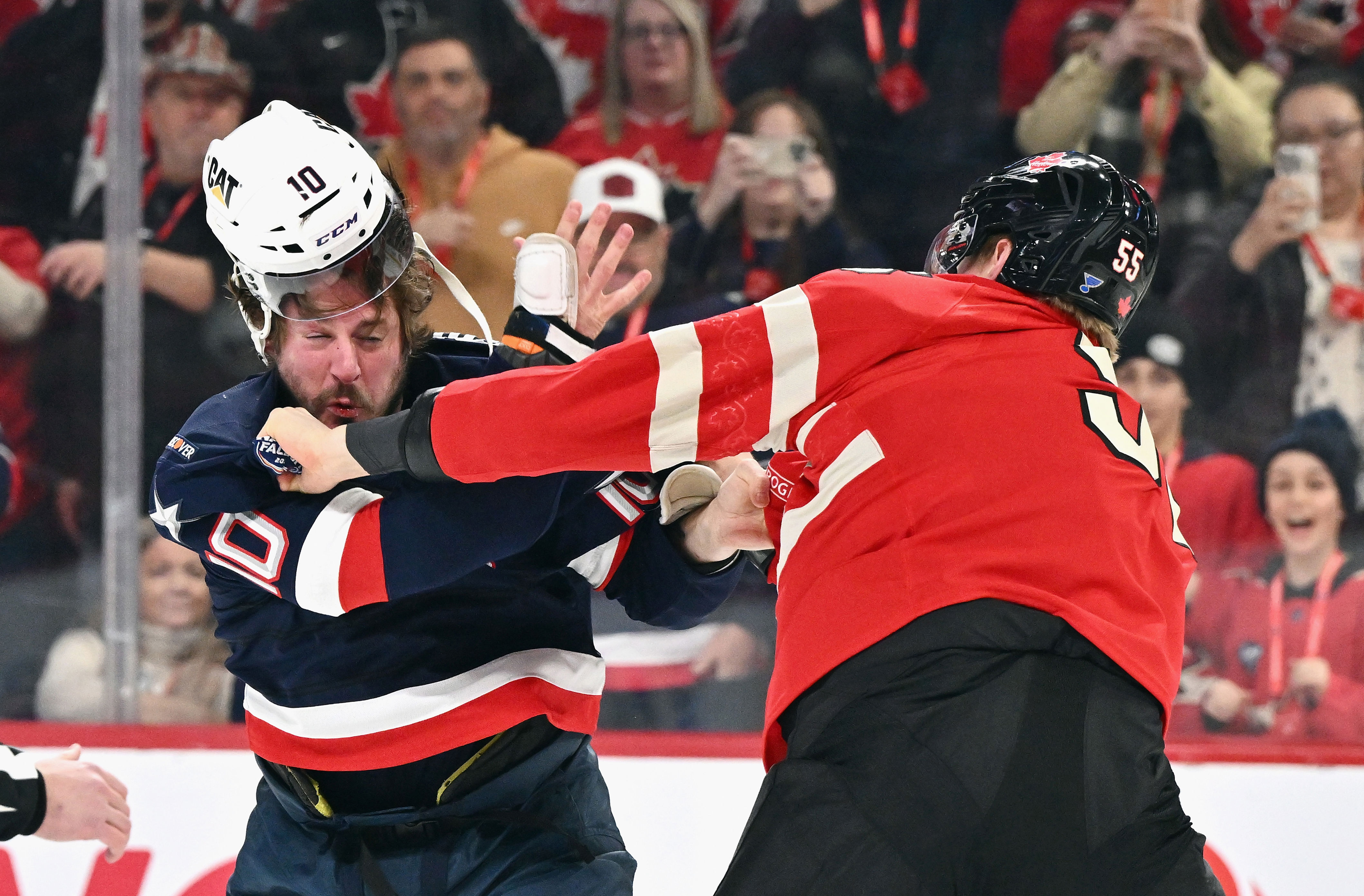 Wild fights in 'unbelievable' Canada-USA game