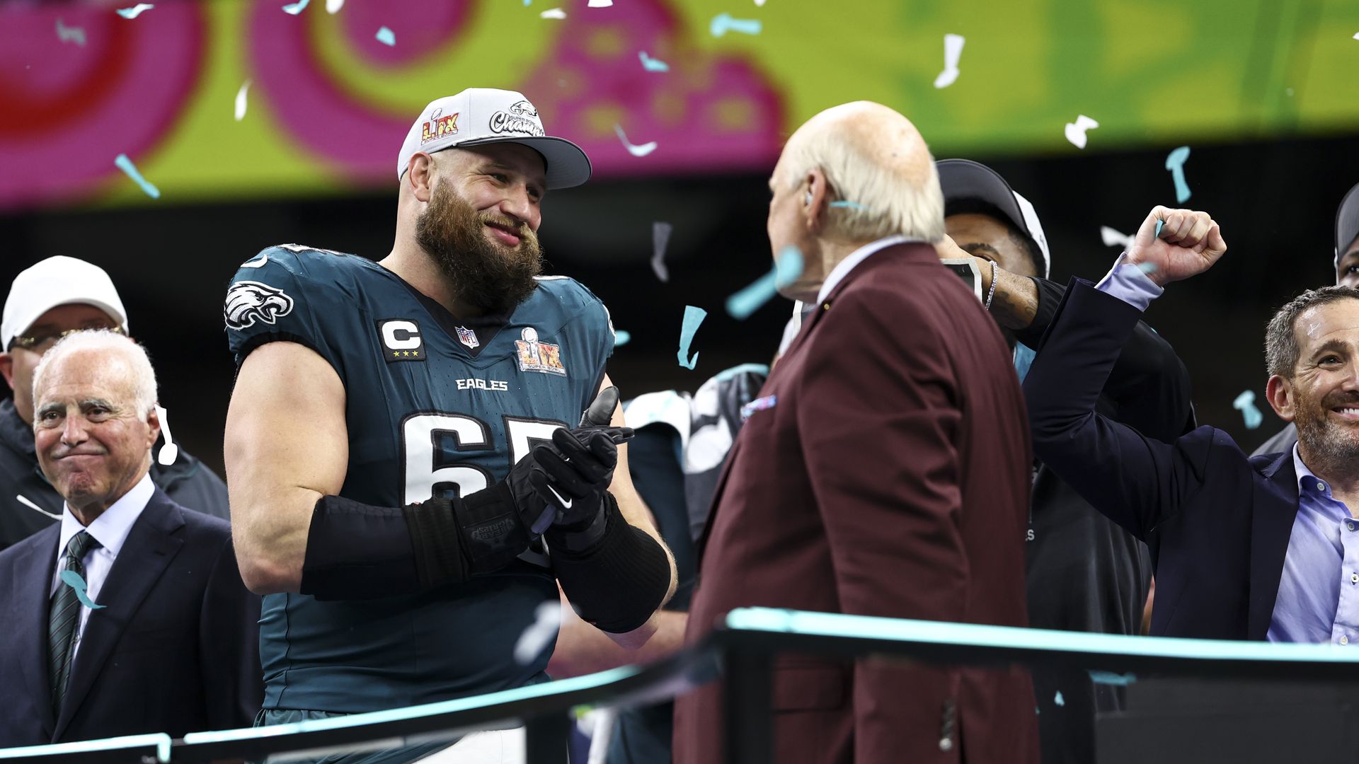 Lane Johnson is looking forward to “many more years to come” with the ...