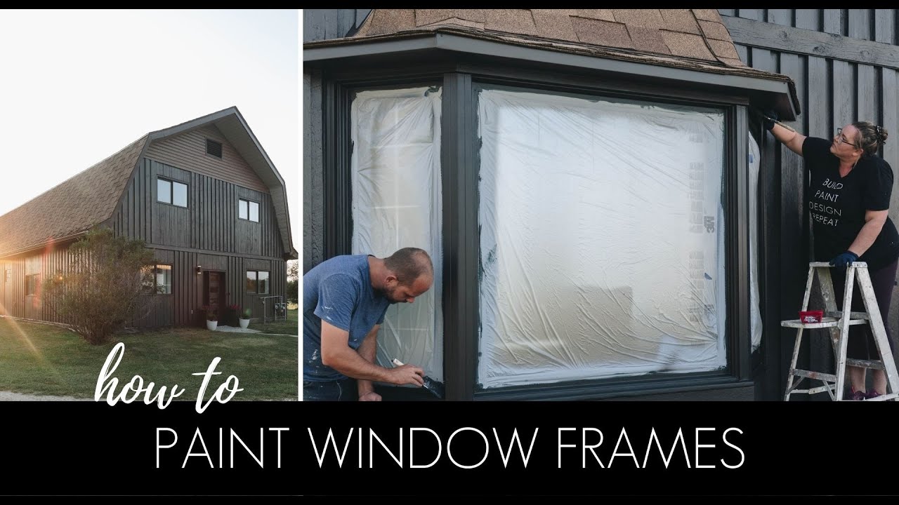 How To Paint Black Window Frames Safely painting our wood and vinyl ...