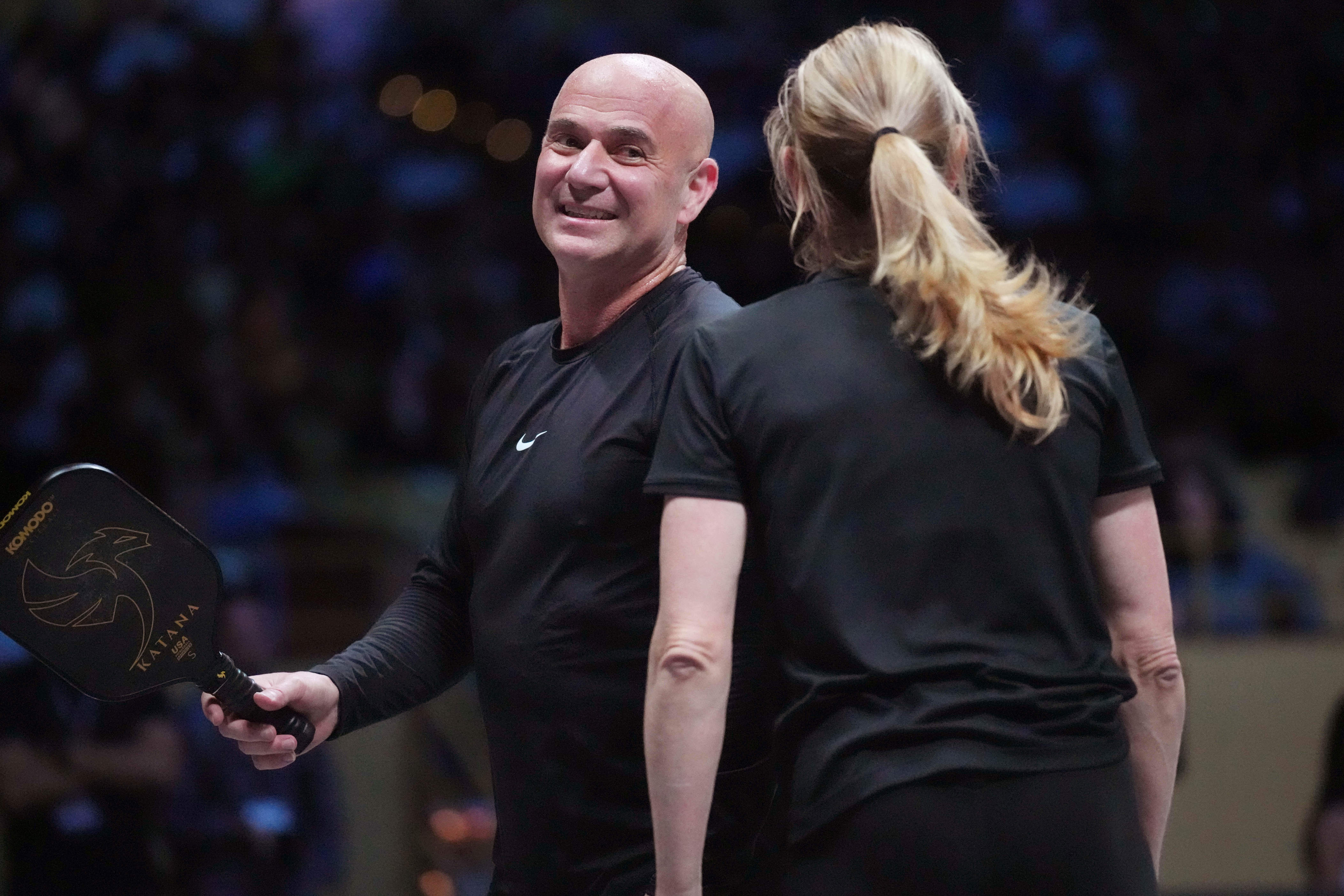 Pickleball Slam 3 results: Steffi Graf, Andre Agassi defeat Andy ...