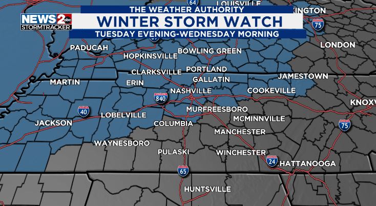 Significant snow expected Tuesday night into Wednesday