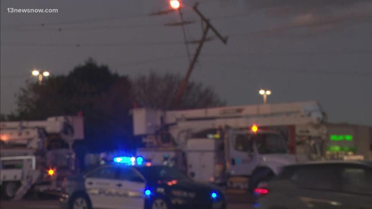 Power outages surge across Hampton Roads and Northeastern North ...