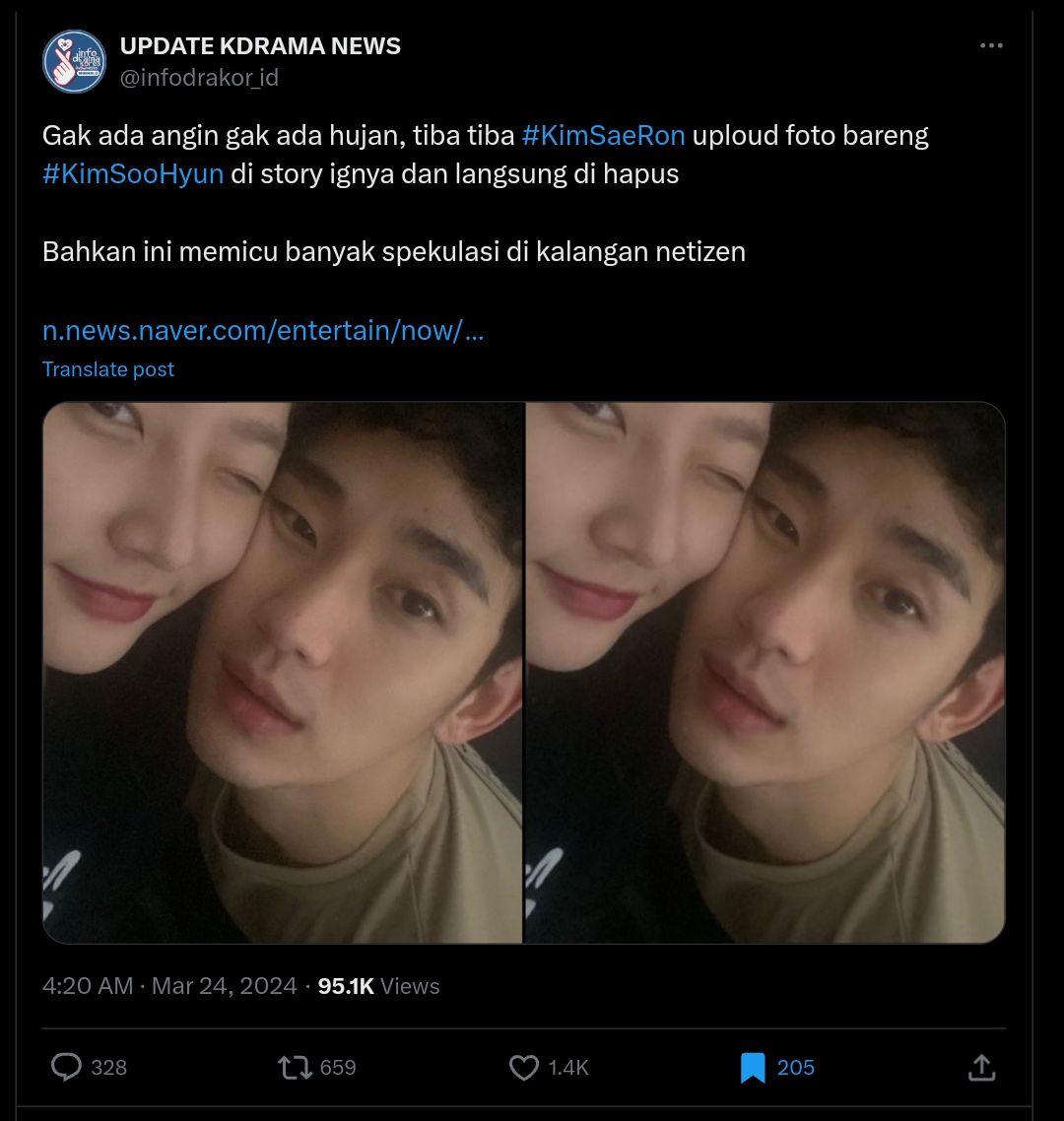 Kim Sae Ron Meninggal di Hari Ulang Tahun Kim Soo Hyun, Publik Auto Kaitkan dengan Foto Mesra ...