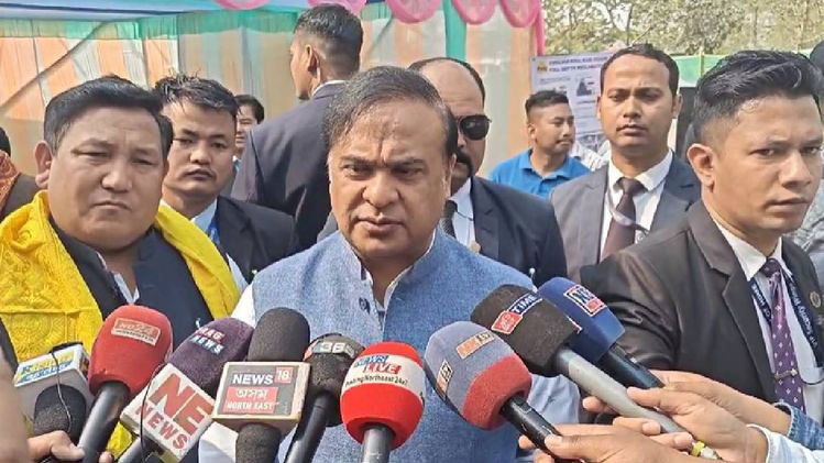 Assam CM Himanta Biswa Sarma inspects development projects along Indo ... Assam CM Himanta Biswa Sarma inspects development projects along Indo ...