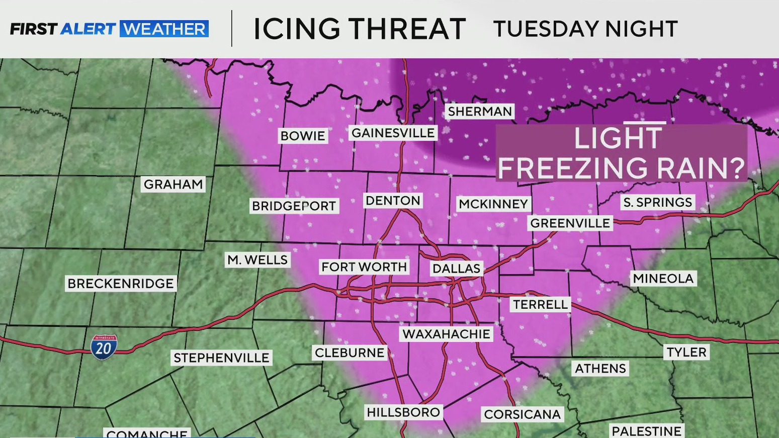 Pleasant start to the week before rain and frigid cold move in