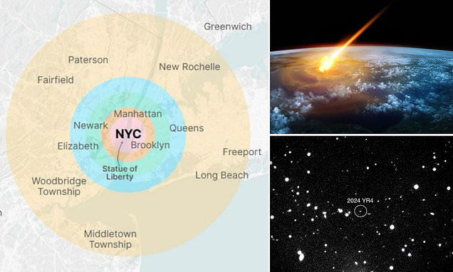 Map reveals what will happen if asteroid hits most populated cities